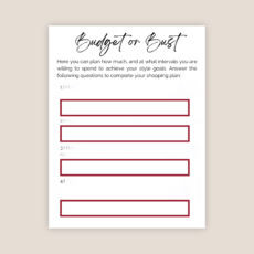 Before You Shop Workbook - How to Make Smarter Purchases
