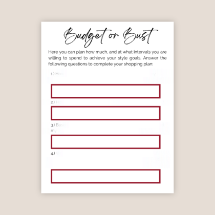 Before You Shop Workbook - How to Make Smarter Purchases