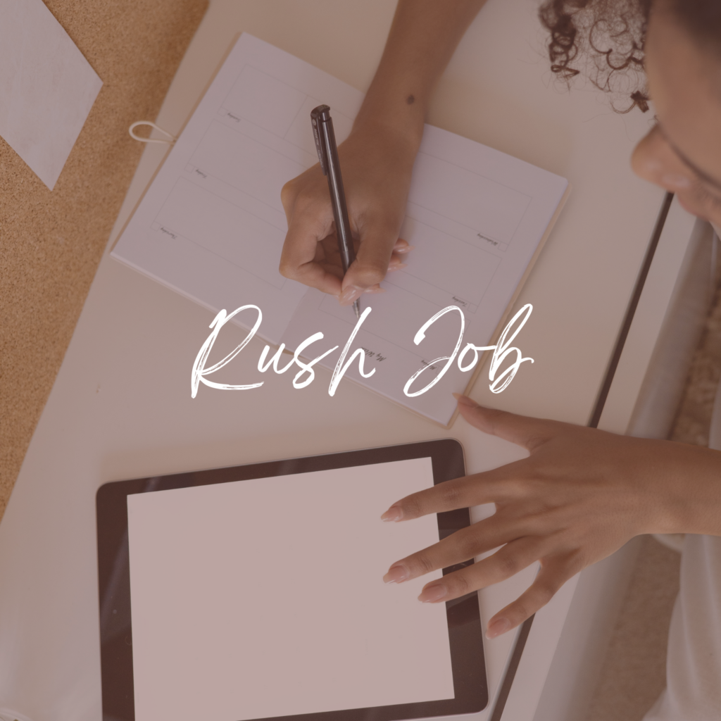 Rush Job - Personal Stylist ASAP